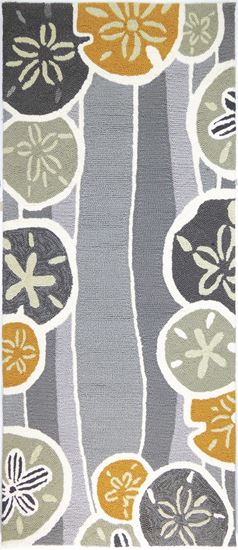 Beachcomber Neutral Coastal Outdoor Rug