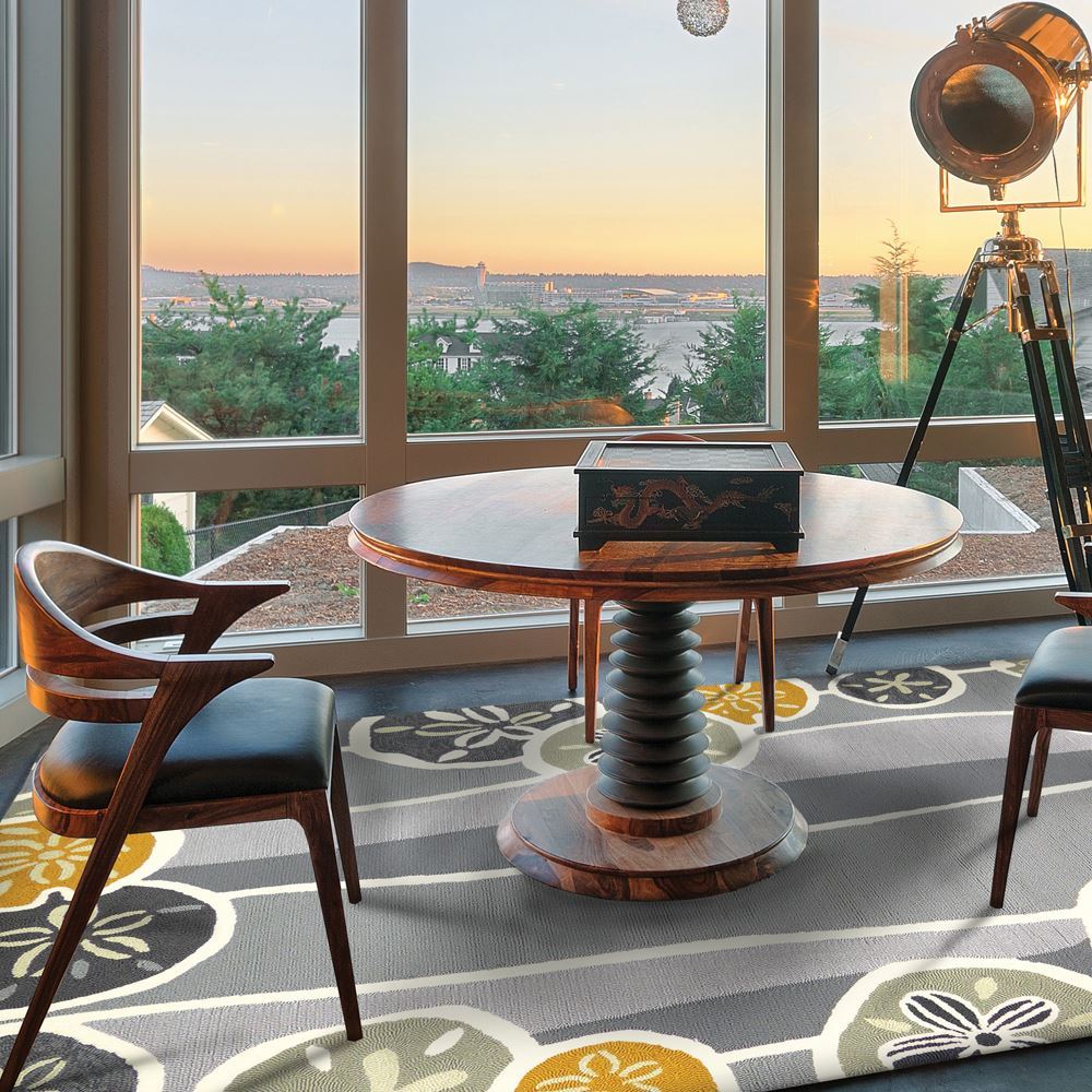 Beachcomber Neutral Coastal Outdoor Rug