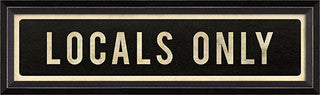 Beach Decor Sign Locals Only